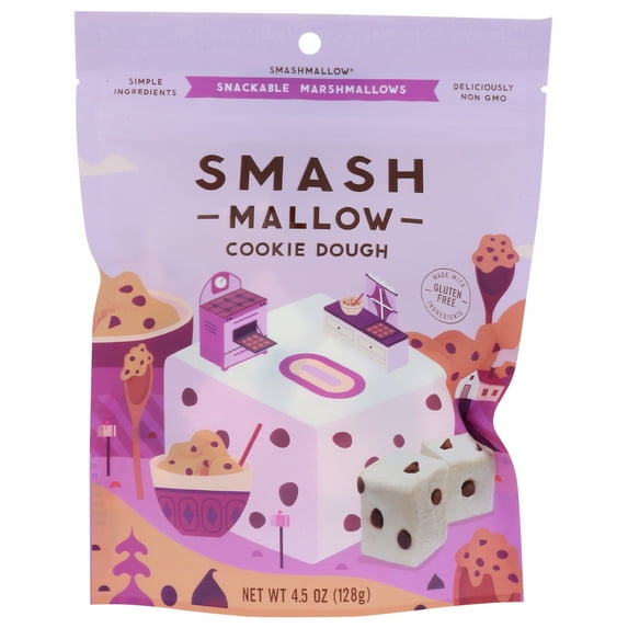 Smashmallow Snackable Marshmallows Cookie Dough, 4.5 Oz - Walmart.com