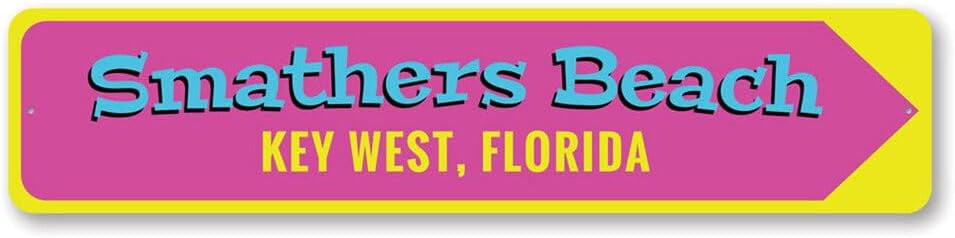 Smathers Beach Key West, Florida, Key West Beach Sign, Directional ...