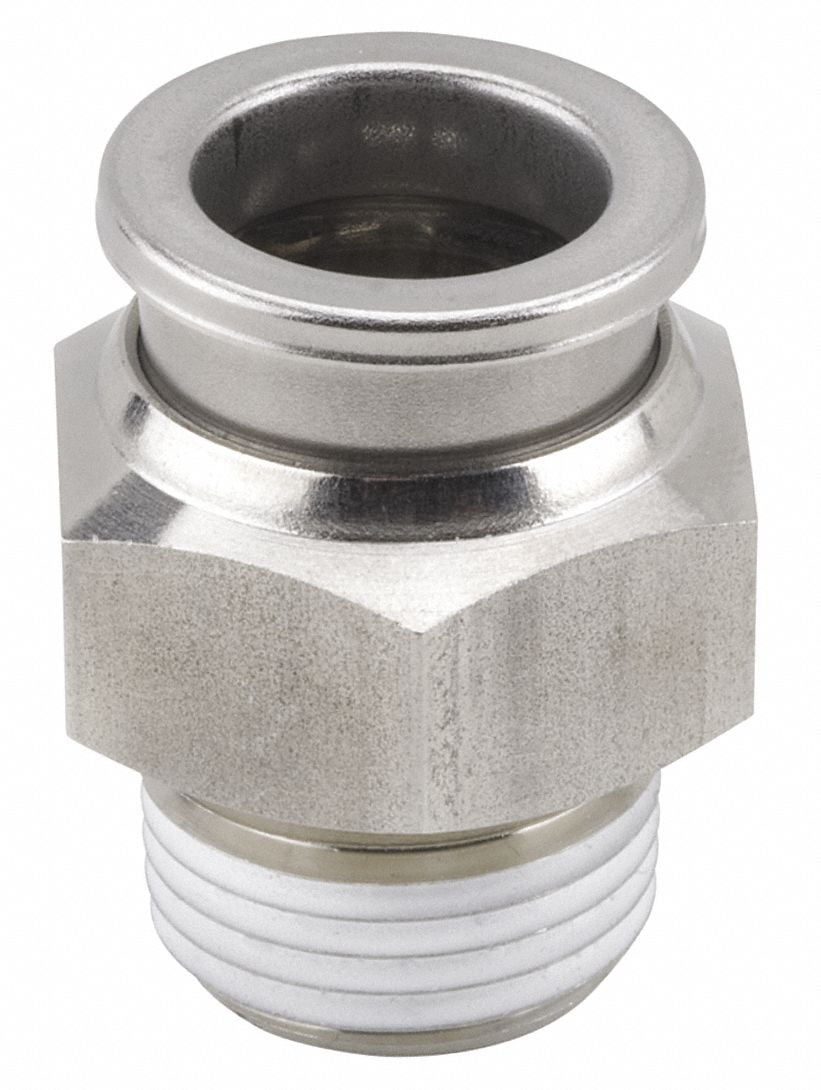 Smc Adapter,Thread 3/8 In.,Tube 1/2 In. KQG2H13-N03S - Walmart.com