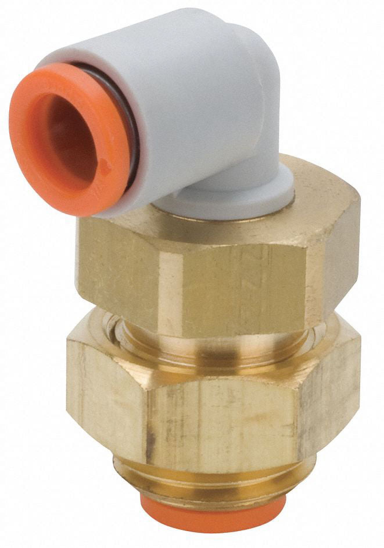 Smc Bulkhead Union Elbow,90 Deg,5/16 in. KQ2LE09-00A - Walmart.com