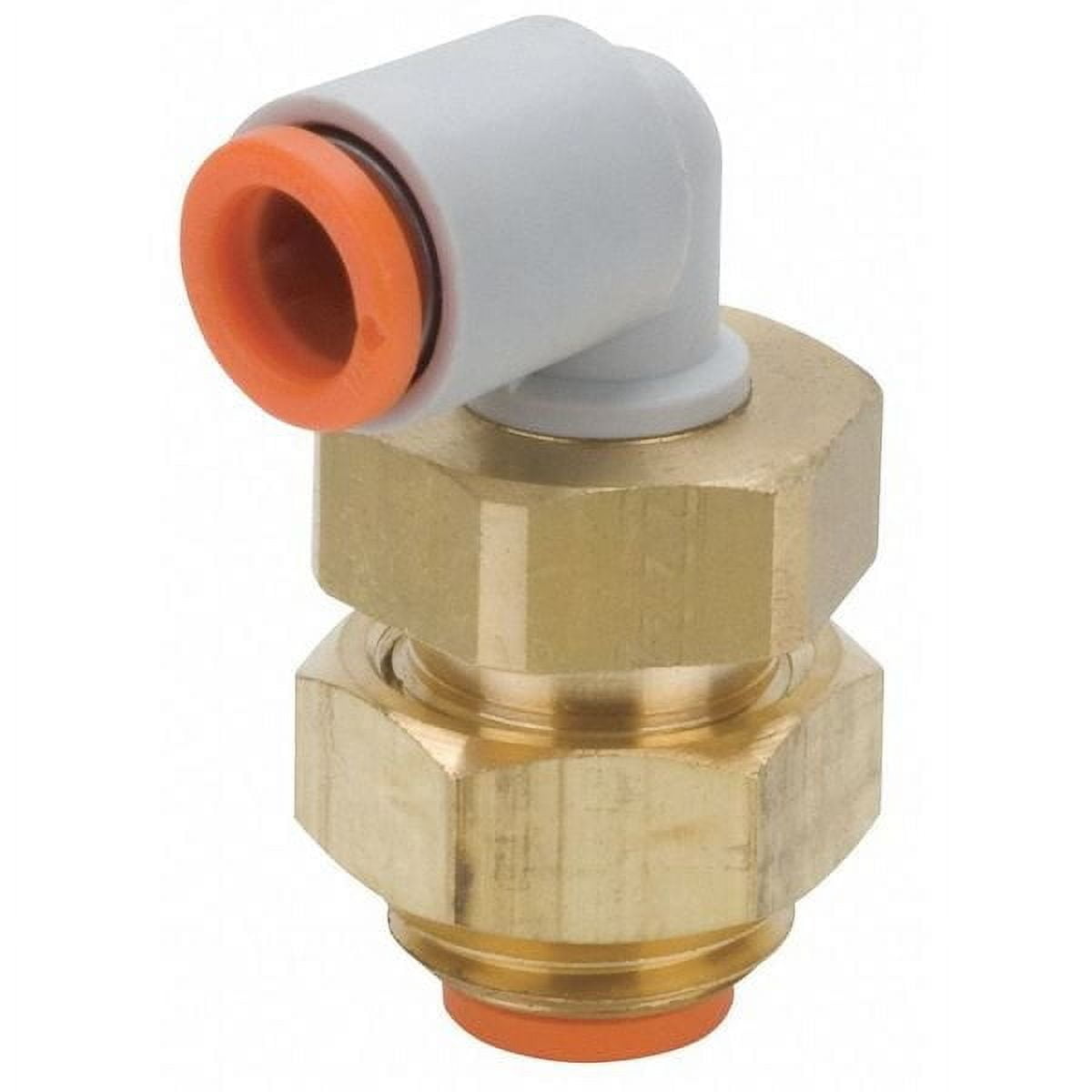 Smc Bulkhead Union Elbow,90 Deg,5/16 in. KQ2LE09-00A - Walmart.com