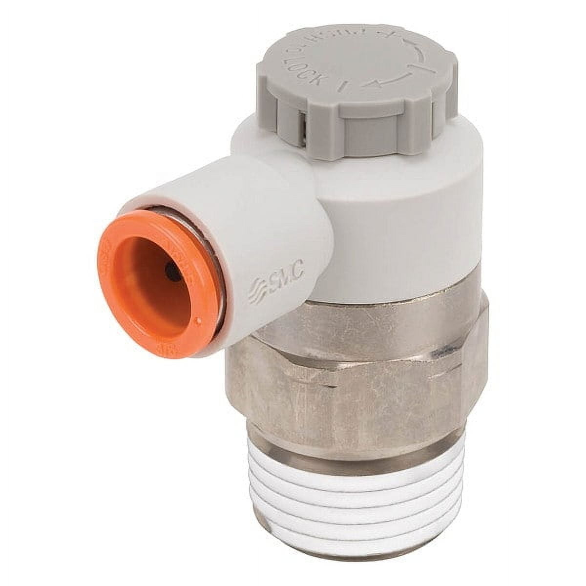 Smc Speed Control Valve,1/2in NPT,Meter Out AS4201F-N04-11S - Walmart.com