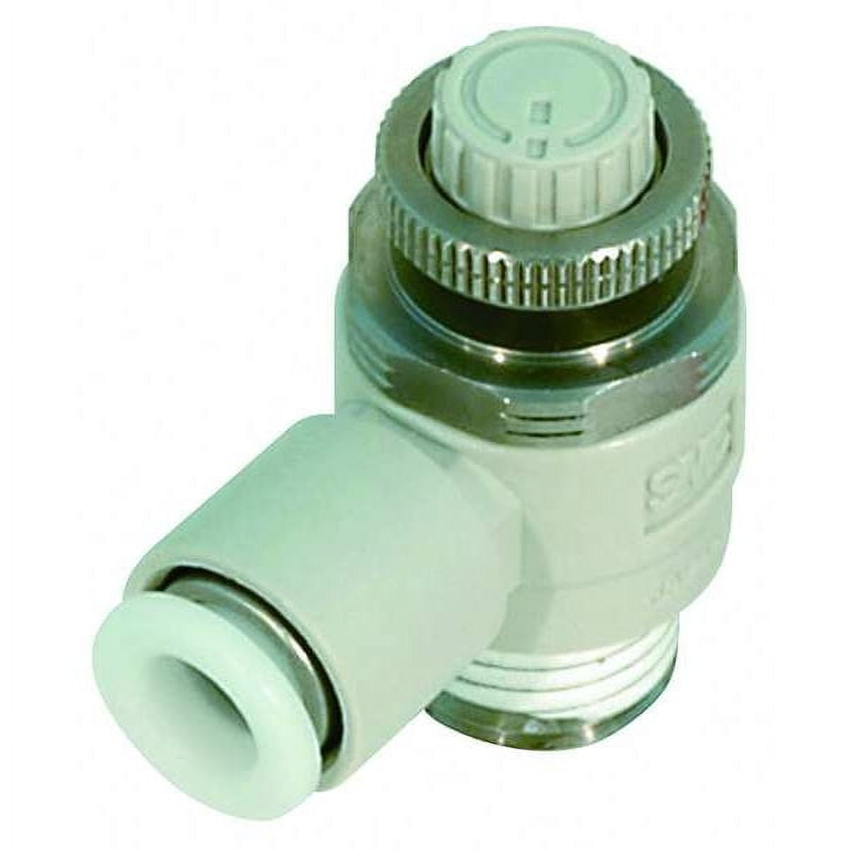 Smc Speed Control Valve,1/4in NPT,Meter Out AS2201FG-N02-09SA - Walmart.com