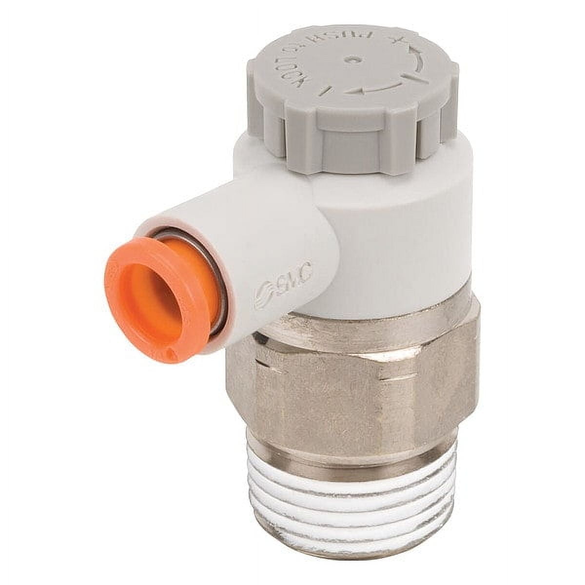 Smc Speed Control Valve,1/4in NPT,Meter Out AS3201F-N02-09S - Walmart.com