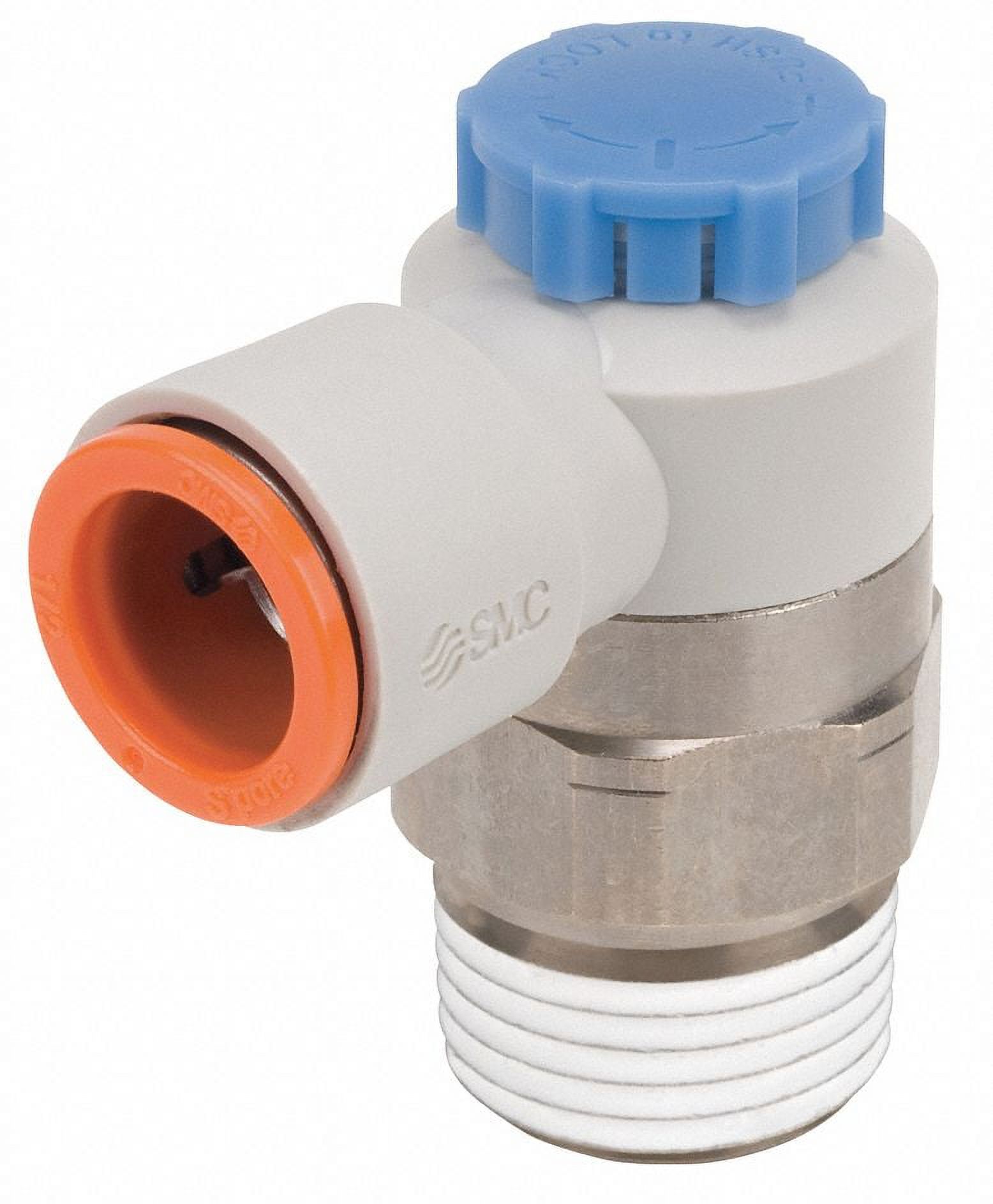 Smc Speed Control Valve,Elbow,1/2" AS4211F-N04-11SA - Walmart.com