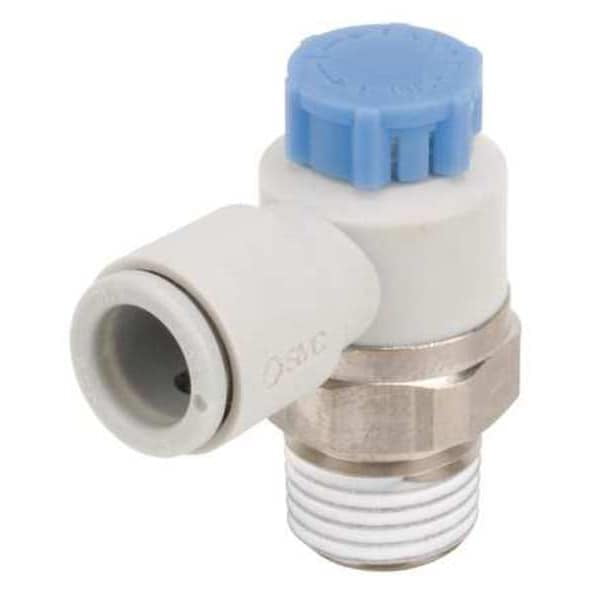 Smc Speed Control Valve, 1/4in NPT, Meter In AS2211F-N02-03SA - Walmart.com