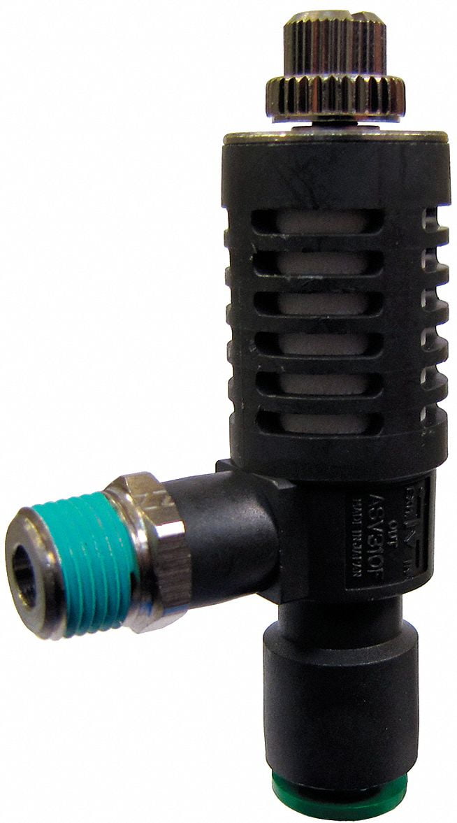 Smc Speed Exhaust Control ,Elbow,1/2 in NPT ASV510F-N04-13S - Walmart.com