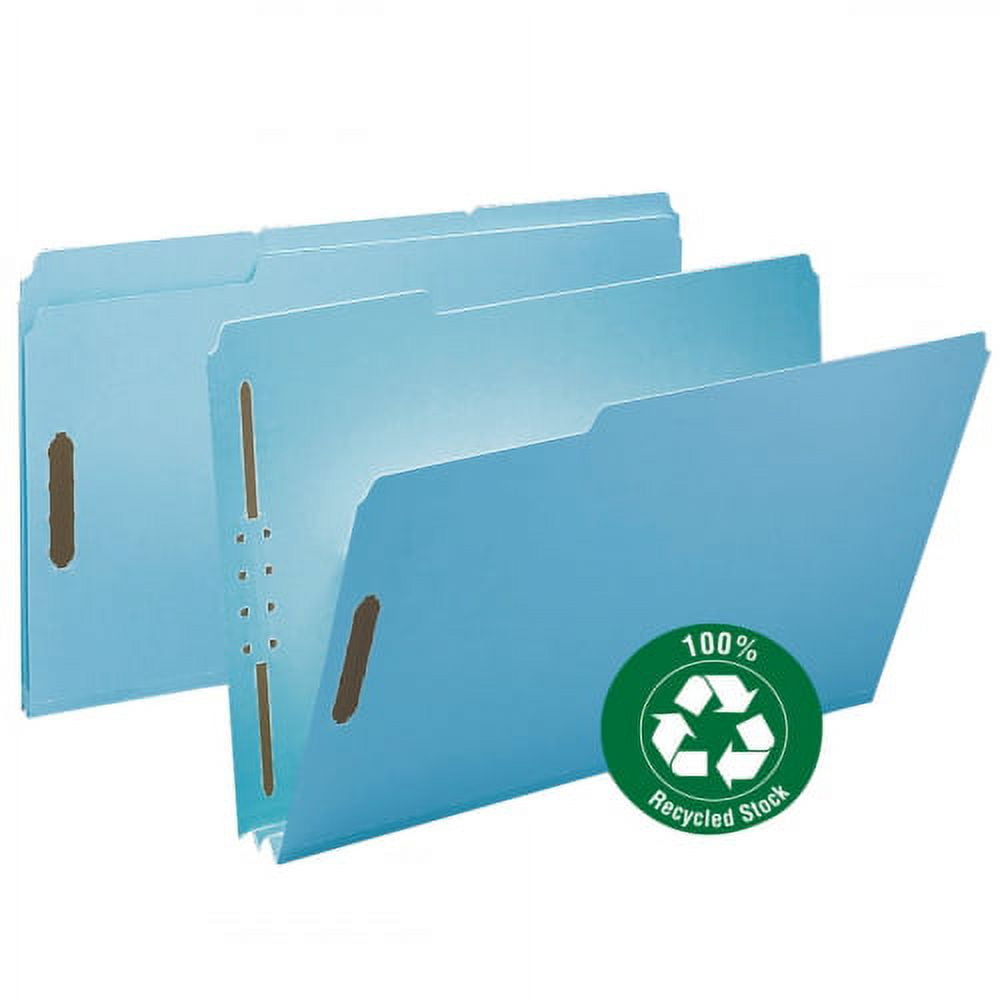 Smead Recycled Pressboard Fastener File Folder, 1/3-Cut Tab, 2 ...