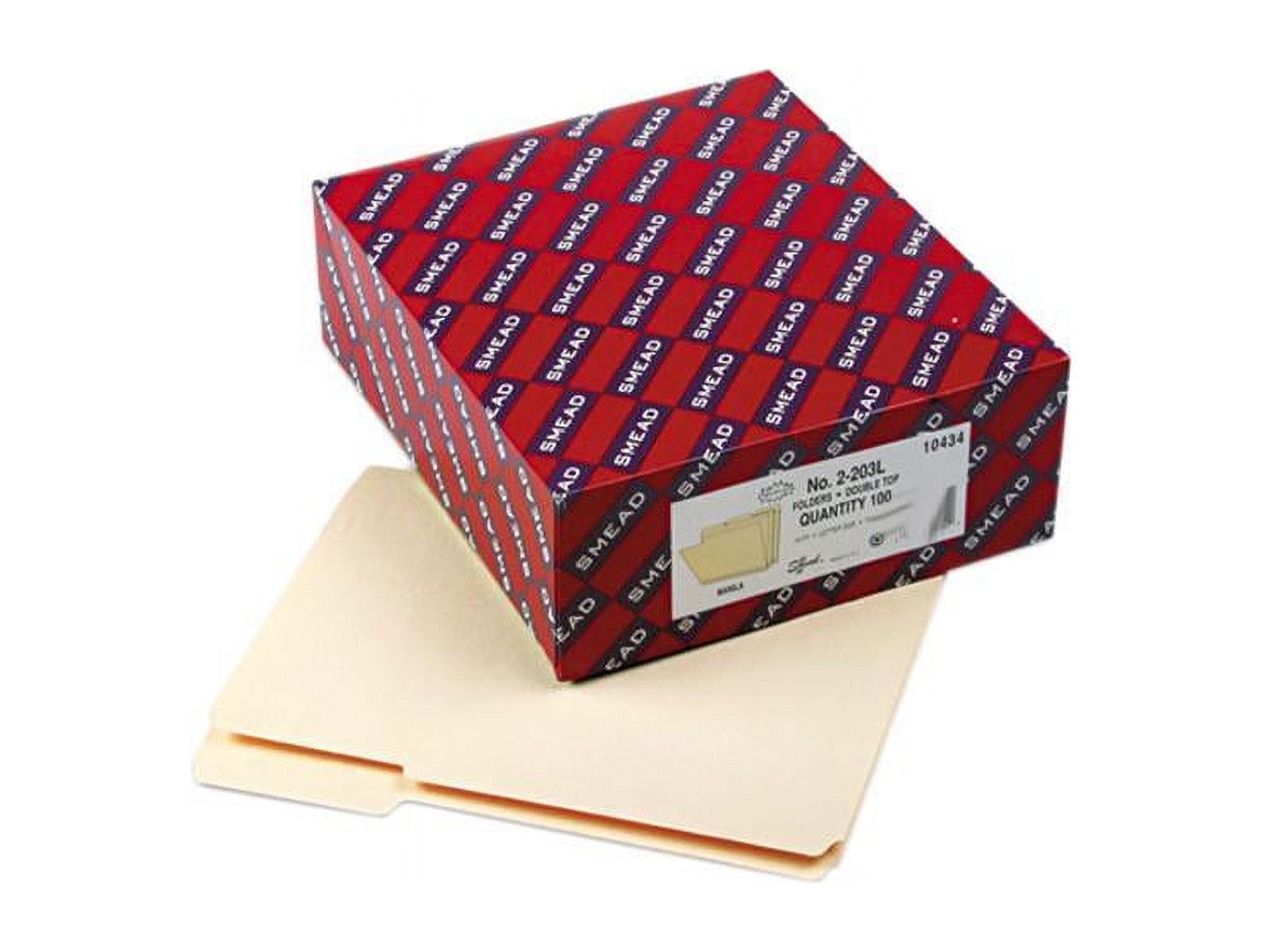 Smead 10434 Reinforced Tab Manila File Folder, 1/3 Cut Top Tab, Letter ... Smead 10434 Reinforced Tab Manila File Folder, 1/3 Cut Top Tab, Letter ...