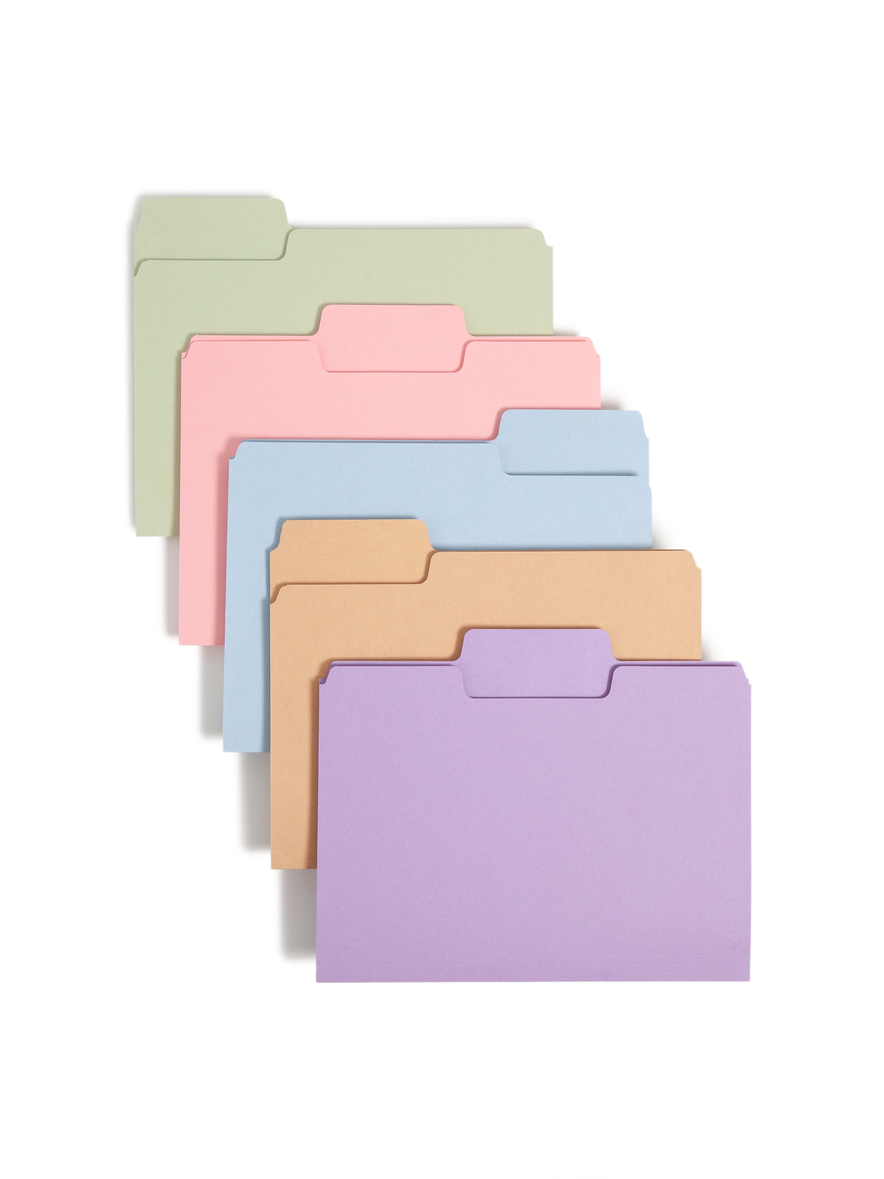 Smead SuperTab File Folders, 1/3 Cut, Assorted Colors, 100/Box, Letter ...