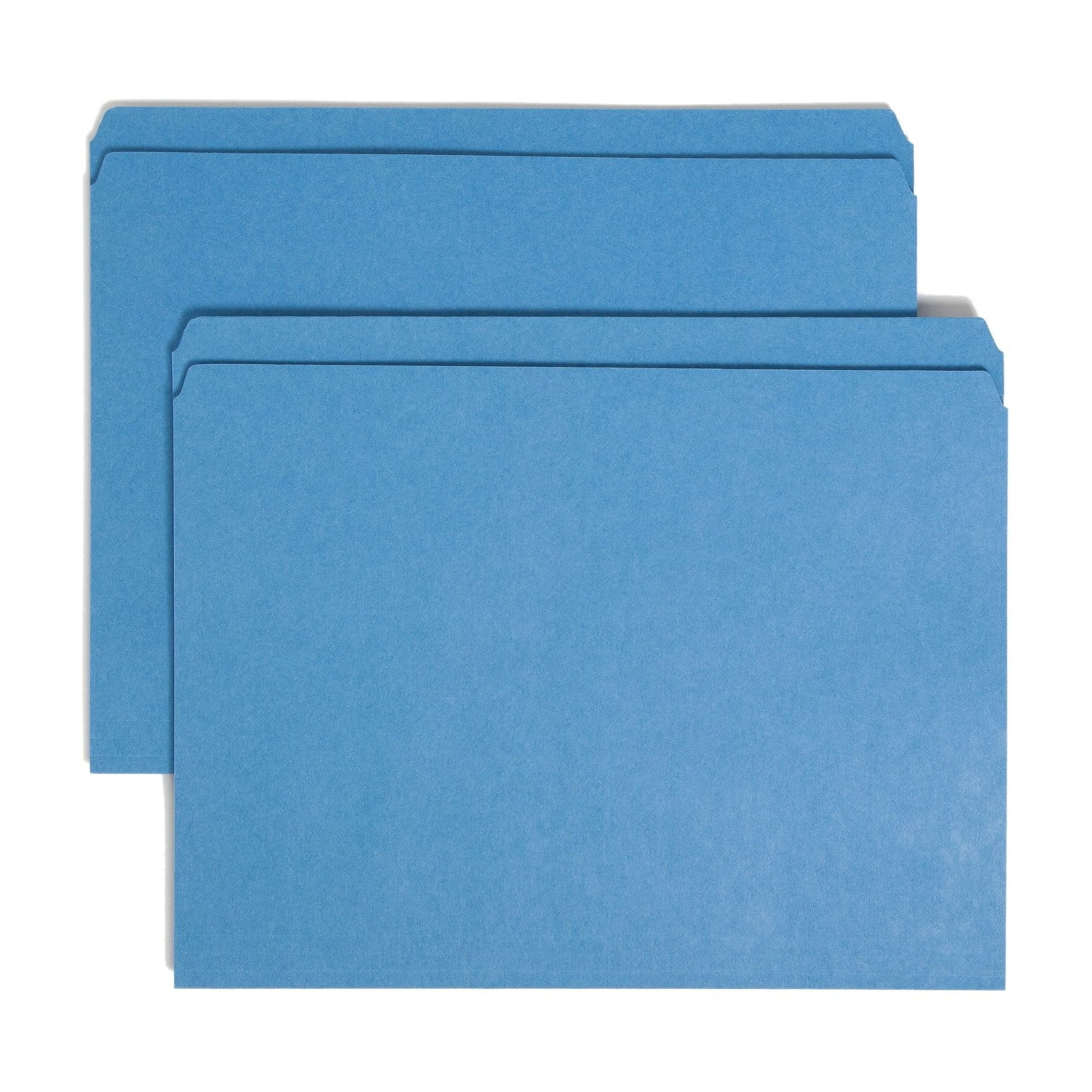 Smead® Color File Folders, With Reinforced Tabs, Letter Size, Straight ...