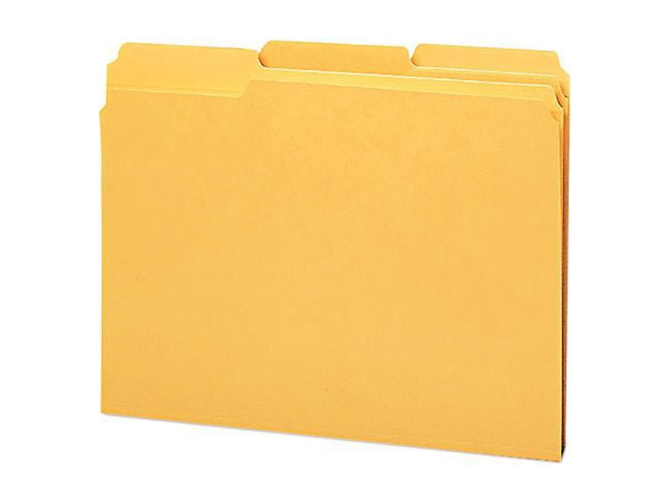 Smead 12234 File Folders, 1/3 Cut, Reinforced Top Tab, Letter ...