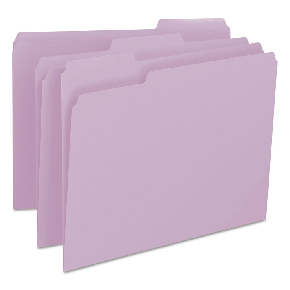 Smead Colorful Office Colored File Folders, 1/3 Cut Top Tab, Letter ...