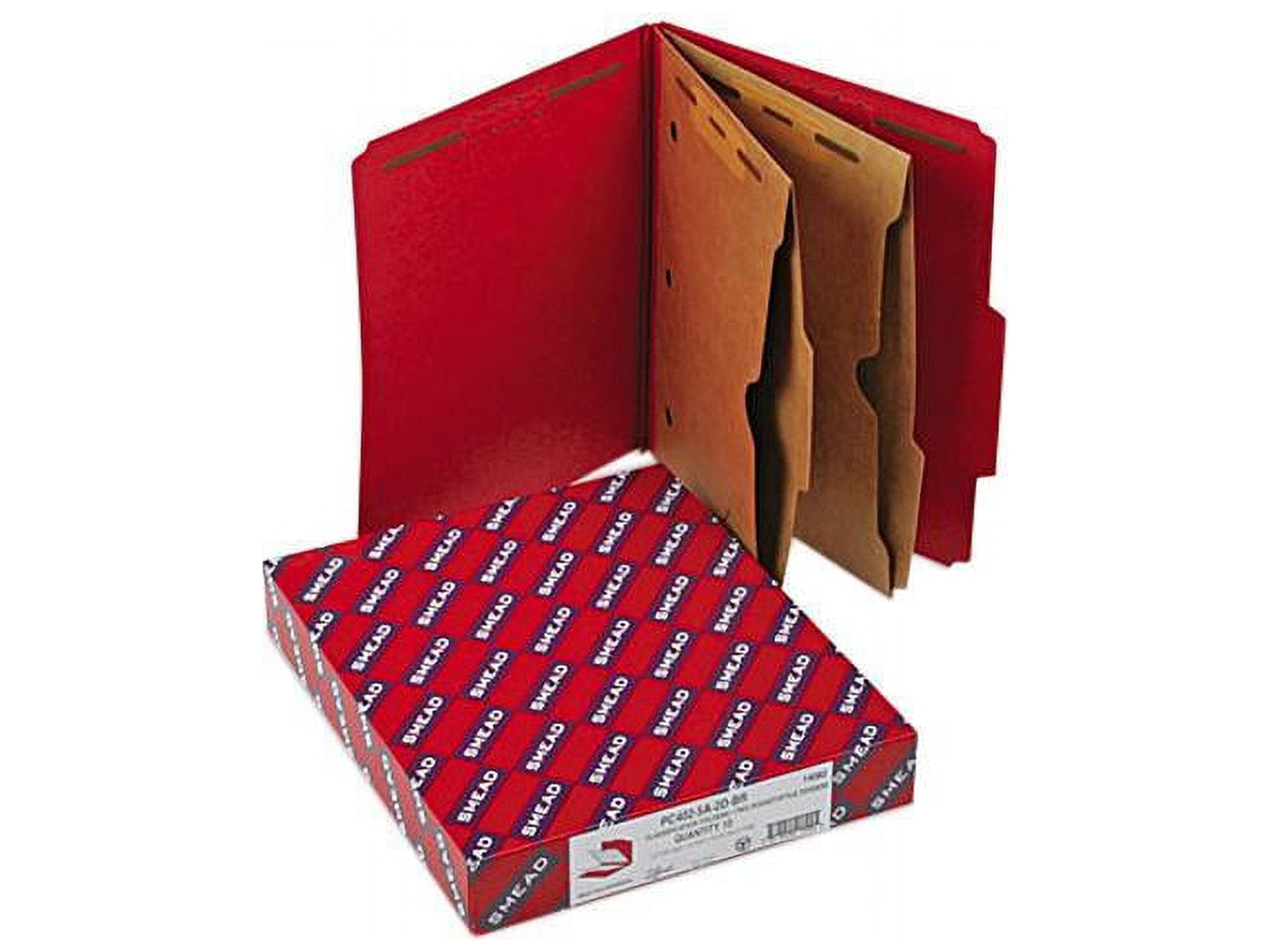 Smead Pressboard Classification Folder with Pocket Divider and ...