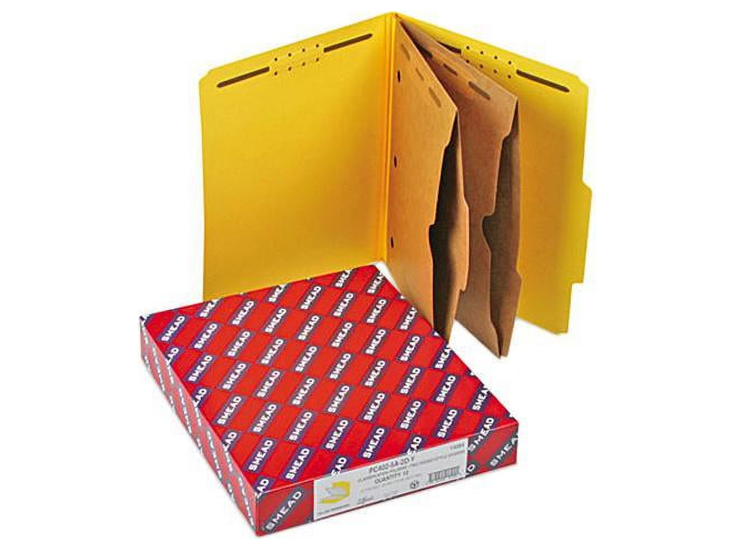 Smead 14084 Pressboard Folders with Two Pocket Dividers, Letter, Six ...