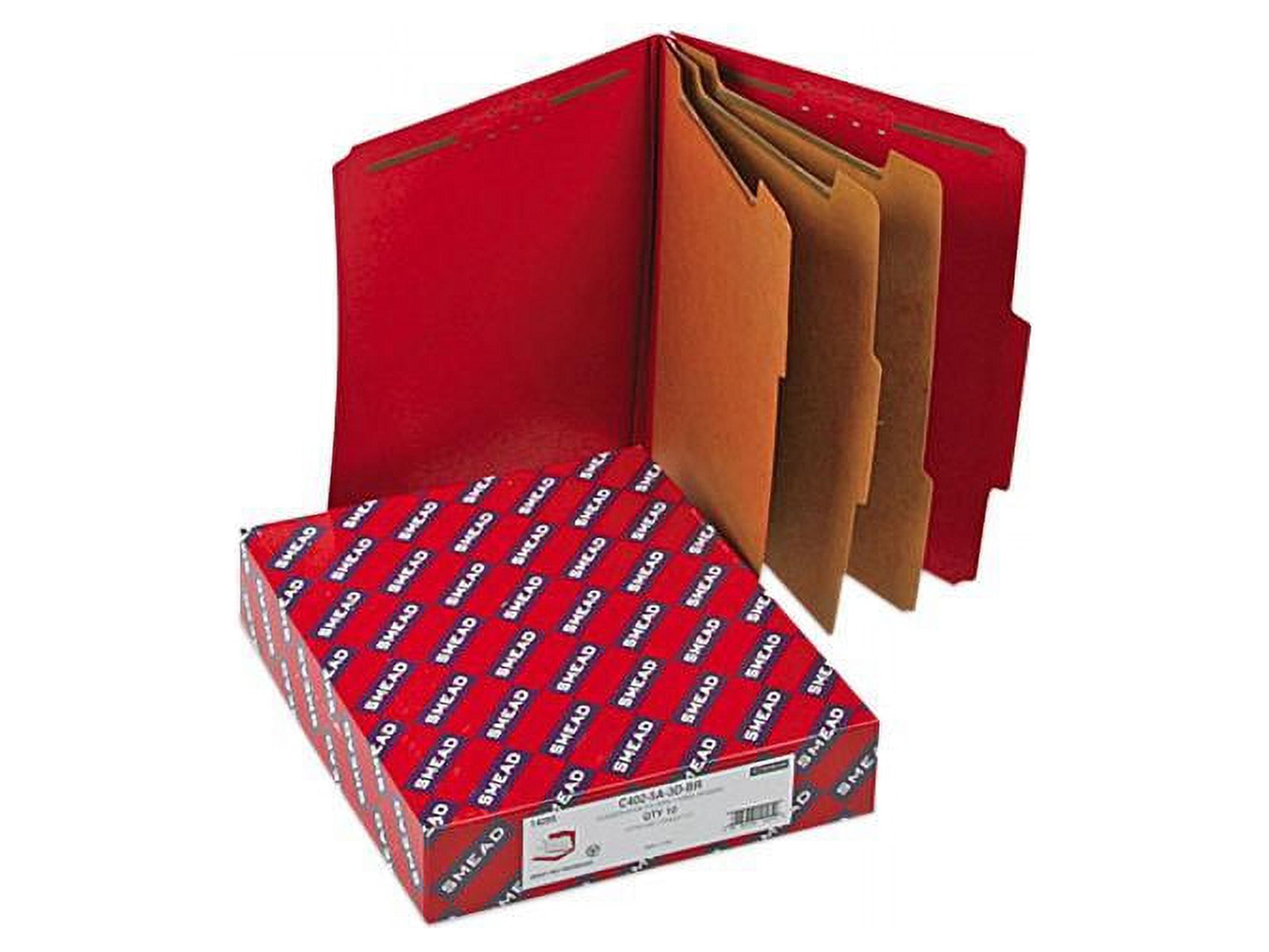Smead 14095 3" Expansion Folders with 2/5 Cut Tab, Letter, Eight ...