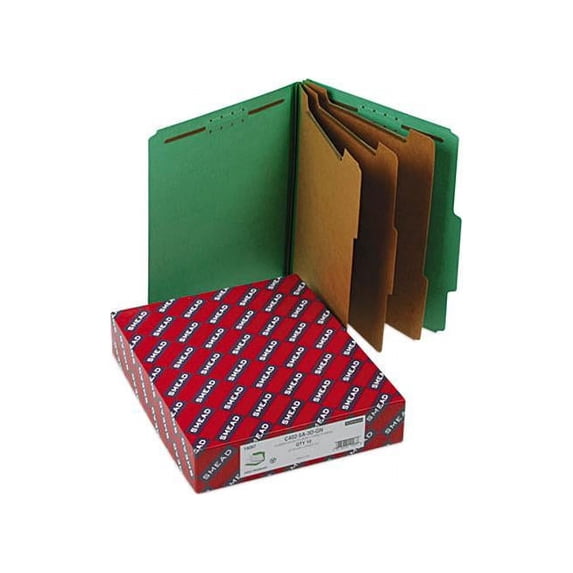 Smead Pressboard Folder,3 Dividers,Green,PK10 14097 - Walmart.com