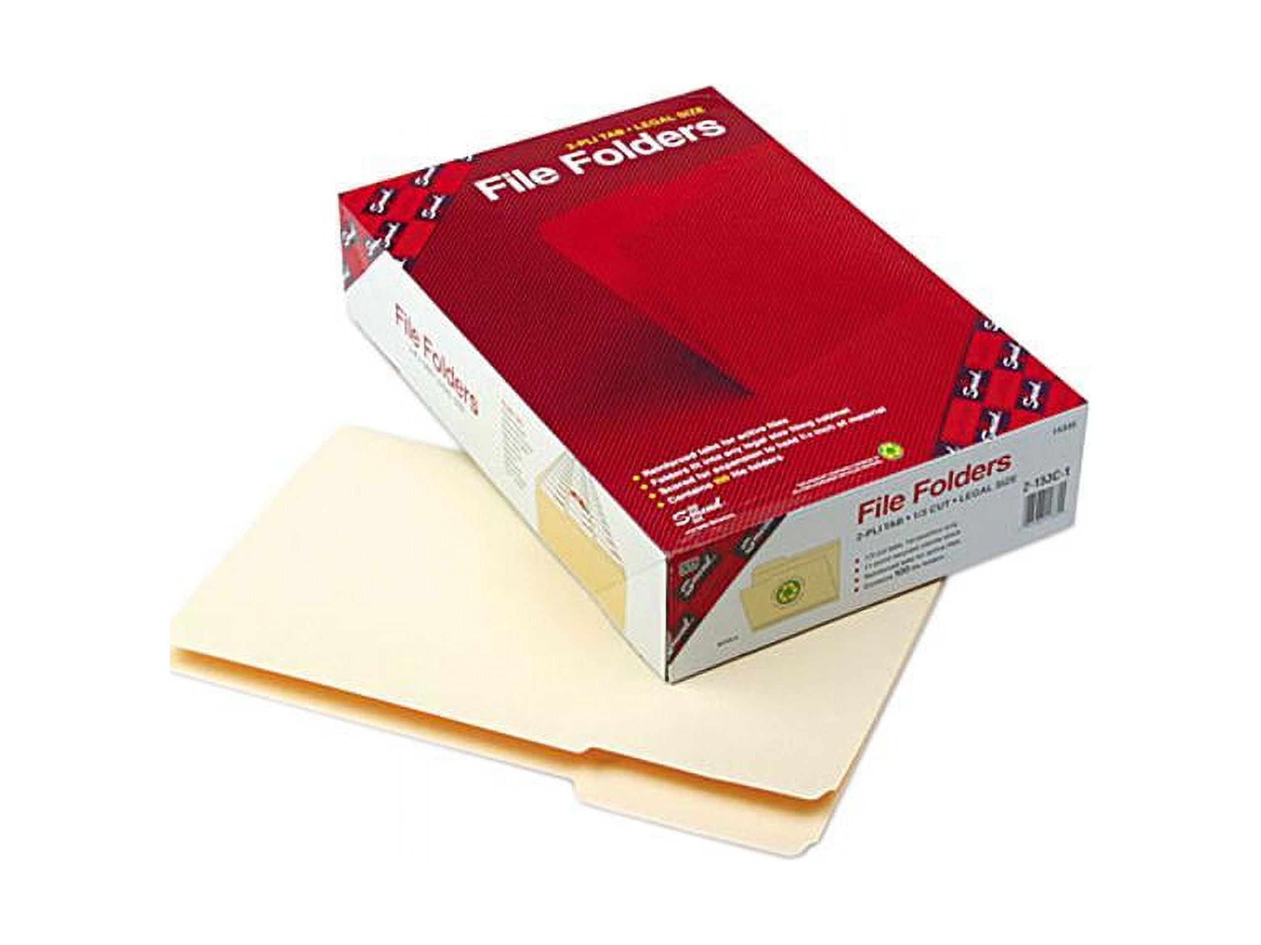 Smead 15335 File Folder, 1/3 Cut First Position, Reinforced Top Tab ...