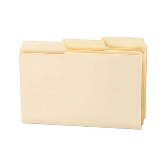 Smead SuperTab Guide Height Reinforced Folders Top Tab Legal Manila 100/Box 15395 - Walmart.com