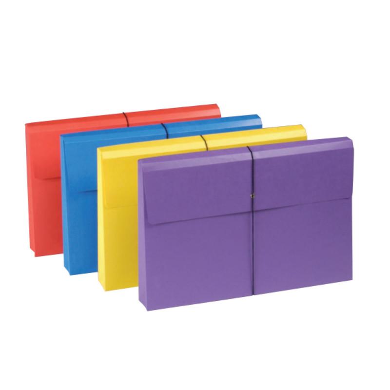 Smead 2" Exp Antimicrobial File Wallet Legal Four Colors 4/Pack 77300 ...