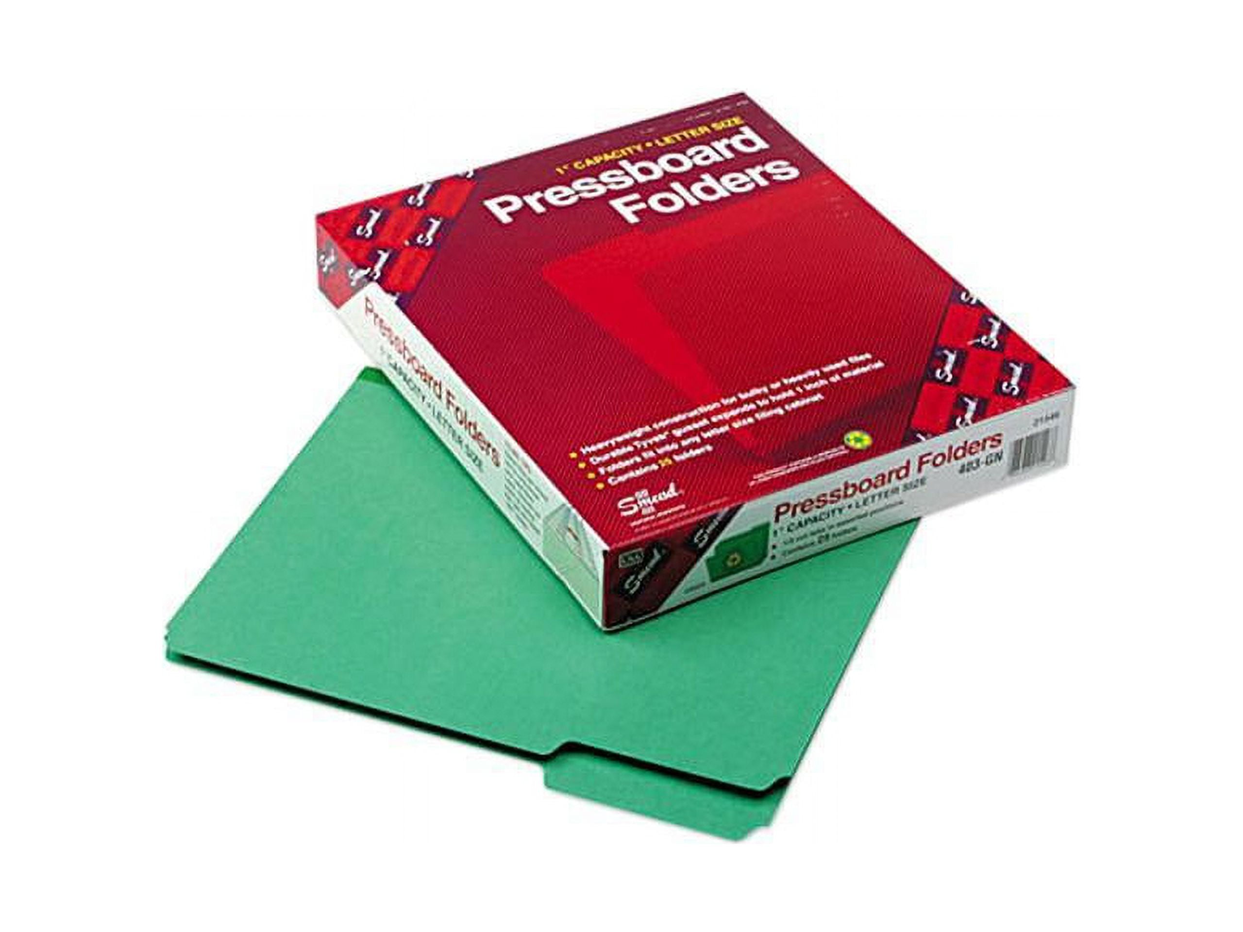 Smead 21546 Recycled Folders, One Inch Expansion, 1/3 Top Tab, Letter ...