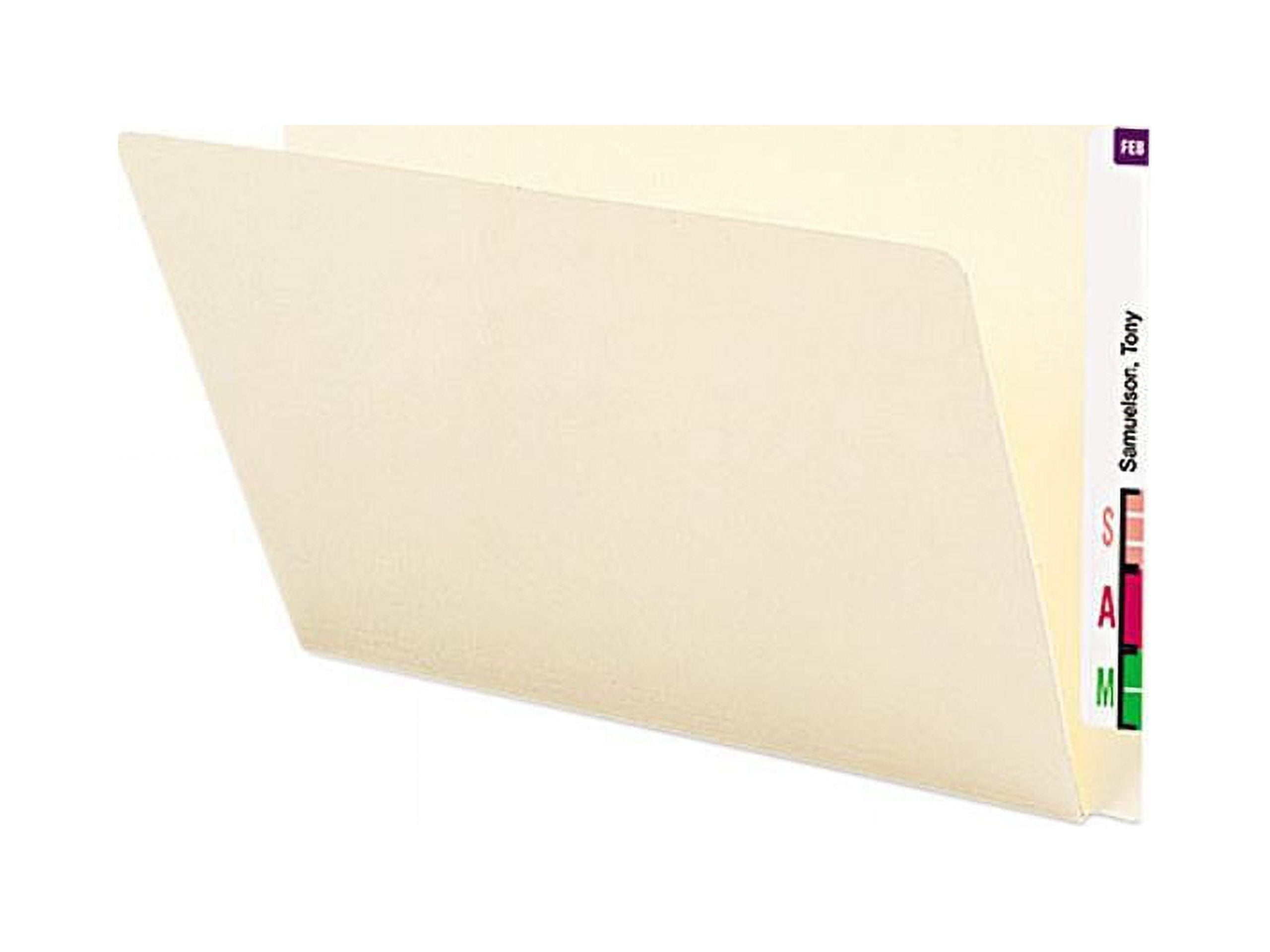 Smead 24250 Folders, Straight Cut, Single-Ply Extended End Tab, Letter ...