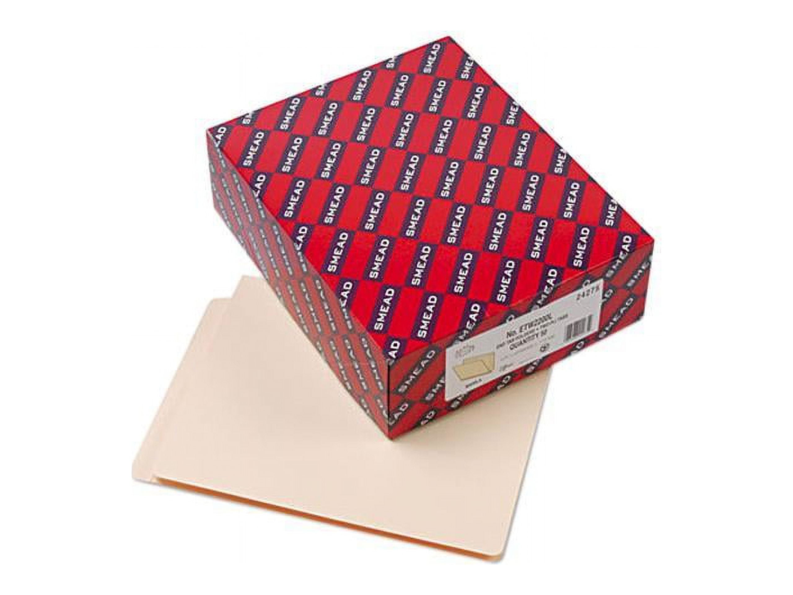 Smead 24275 1 1/2 Inch Manila, Expanding End Tab Paperwork Folders, 50 ...