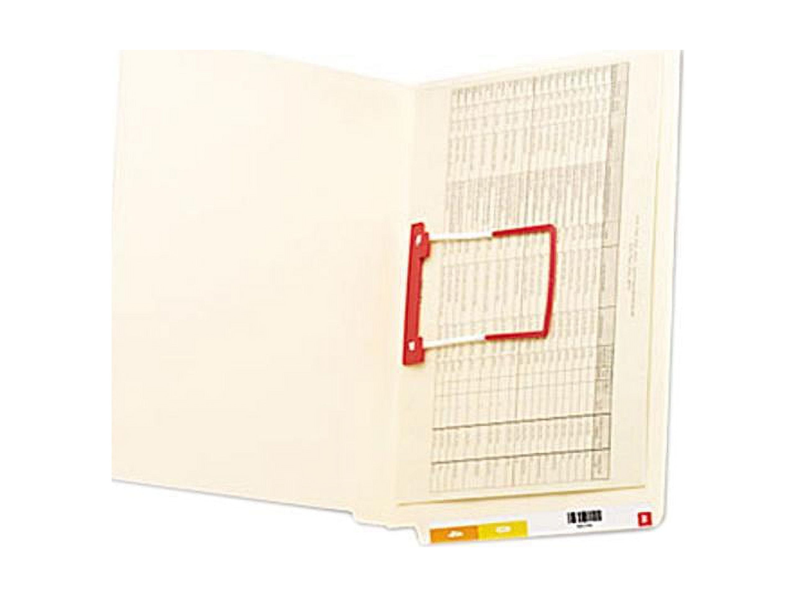 Smead Reinforced Office Size U-Clip File Folders, Straight Tab, Letter ...
