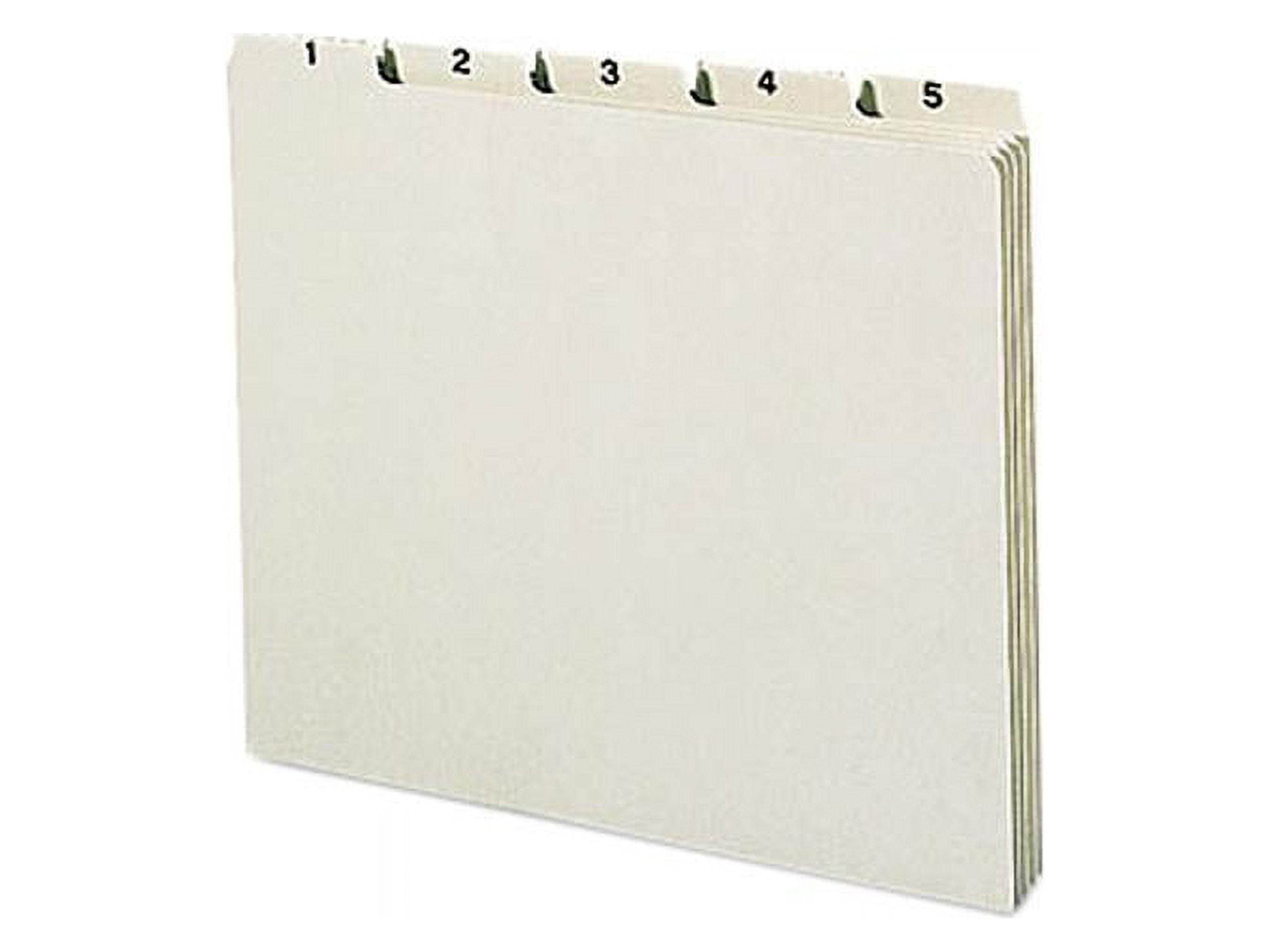 Smead 50369 Recycled Top Tab File Guides, Daily, 1/5 Tab, Pressboard ...