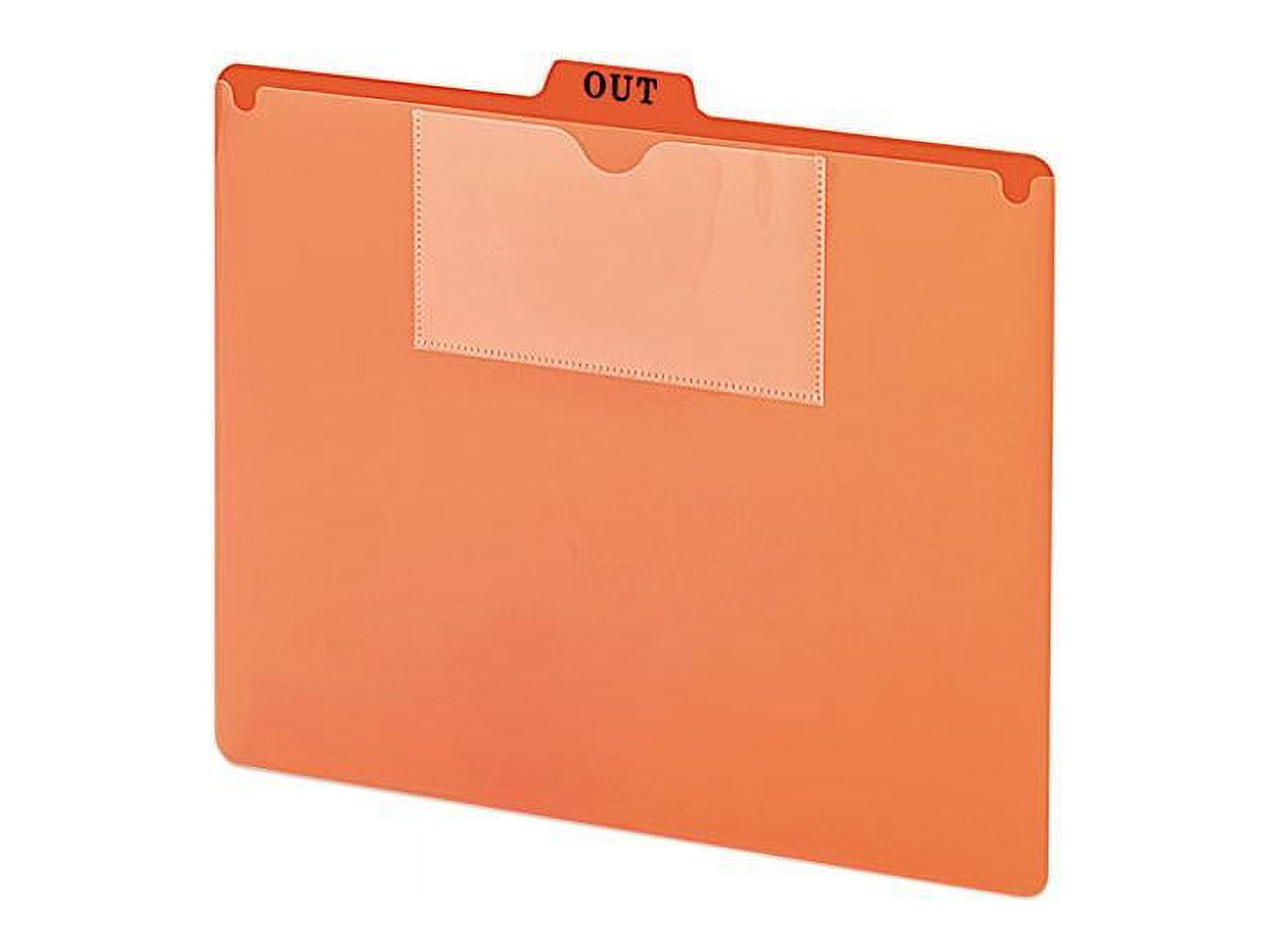 Smead 51920 Red Pocket Out Guides with Letter Pockets, 1/5 Tab, Poly, 3 ...