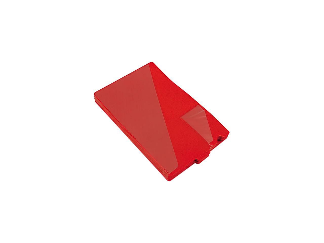 Smead 61970 Out Guides with Diagonal-Cut Pockets, Poly, Legal, Red, 50 ...
