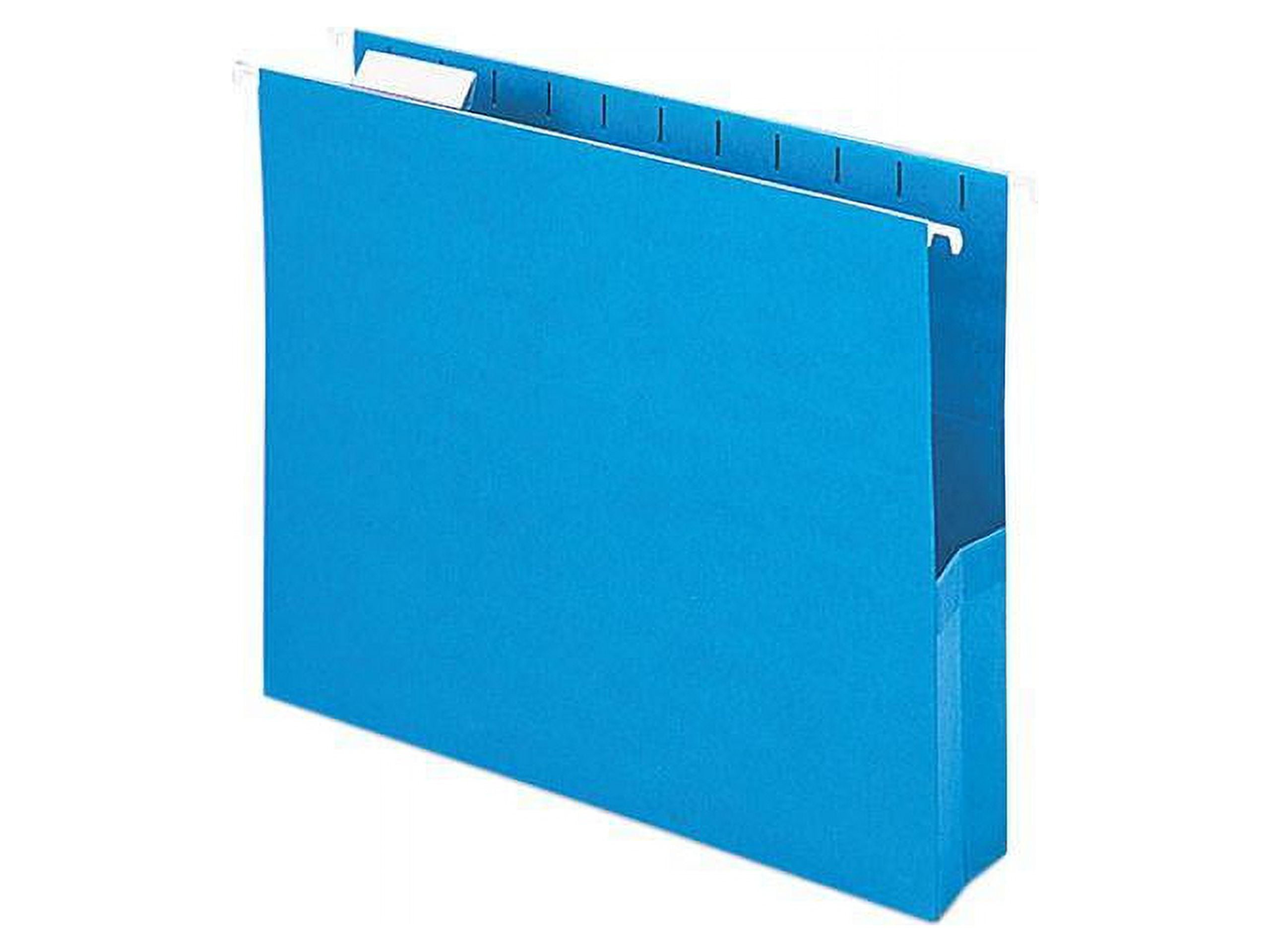 Smead Hanging Pockets 1 Section Letter Size 1/5-Cut Tabs Sky Blue 25 ...