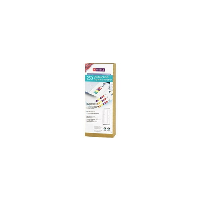 Smead 66004 Smartstrip Refill Label Kit, 250 Label Forms/Pack, Laser ...