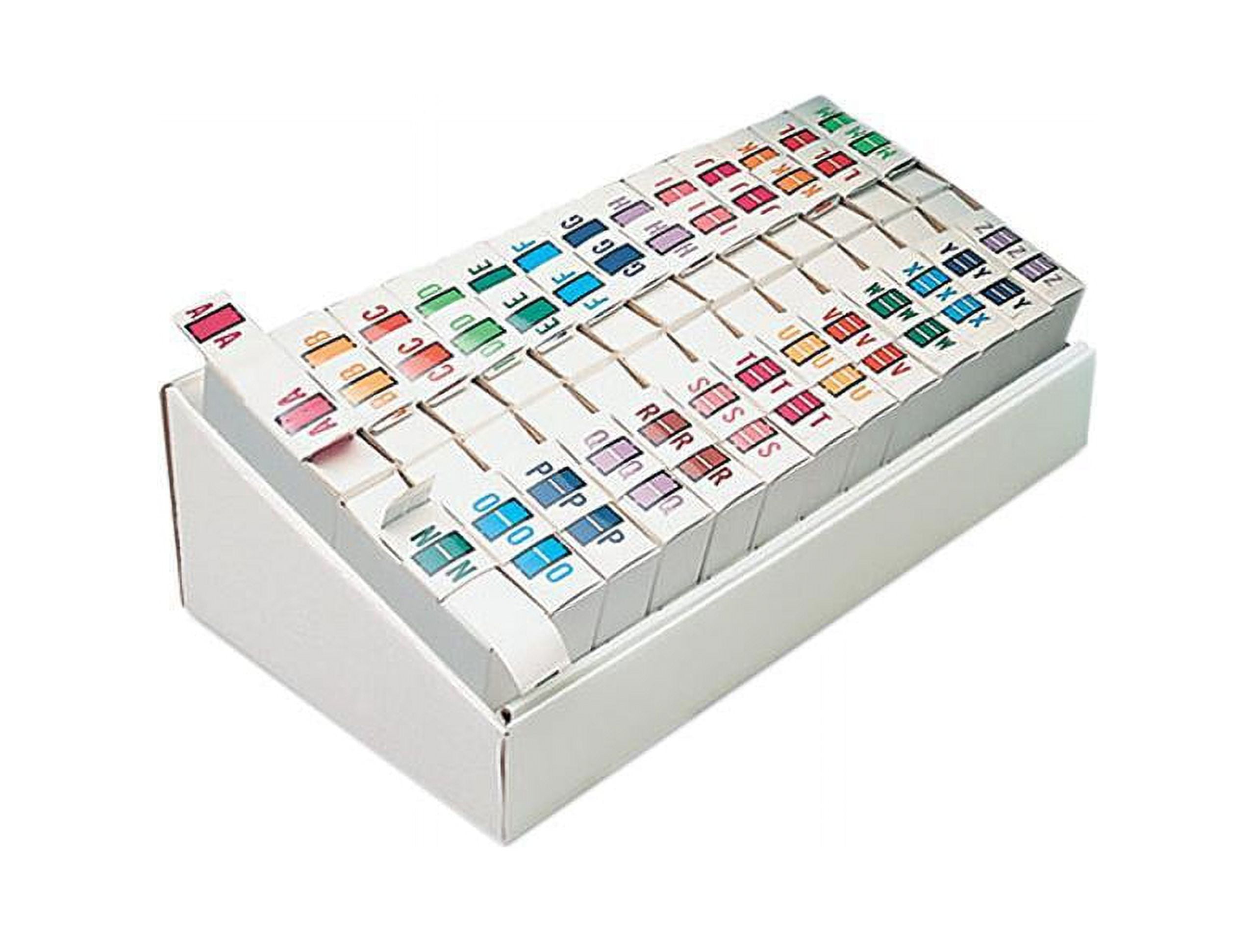 Smead 67070 A-Z Bar-Style End Tab Labels, Assorted, 13000/Box - Walmart.com