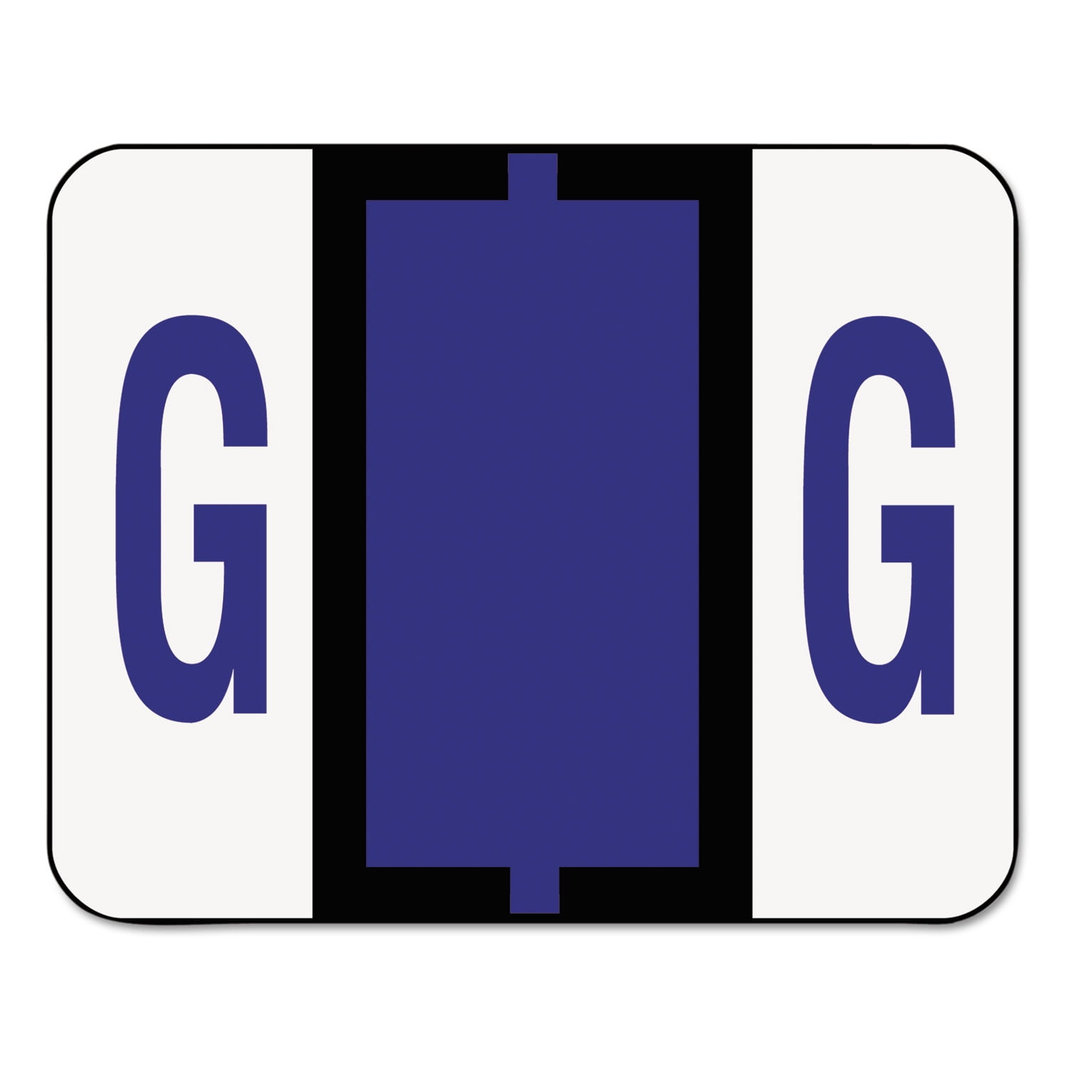 Smead A-Z Color-Coded Bar-Style End Tab Labels Letter G Violet 500/Roll ...