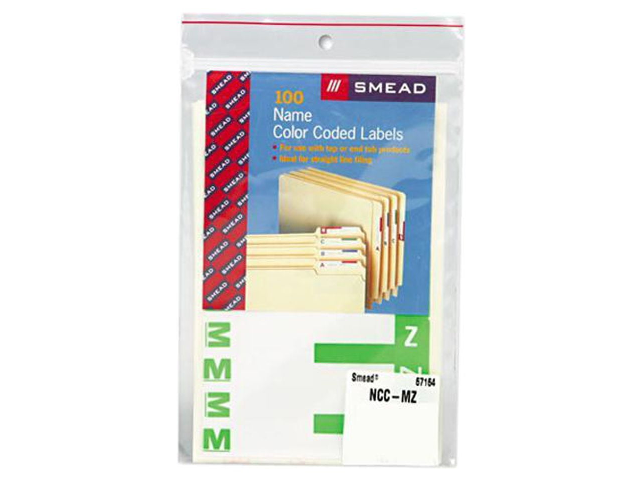 Smead 67164 Alpha-Z Color-Coded First Letter Name Labels, M & Z, Light ...