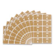 Smead A-Z Color-Coded Bar-Style End Tab Labels Letter O Blue 500/Roll ...
