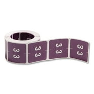 Smead BCCRN Bar-Style Color-Coded Numeric Label, 0-9, Label Roll ...
