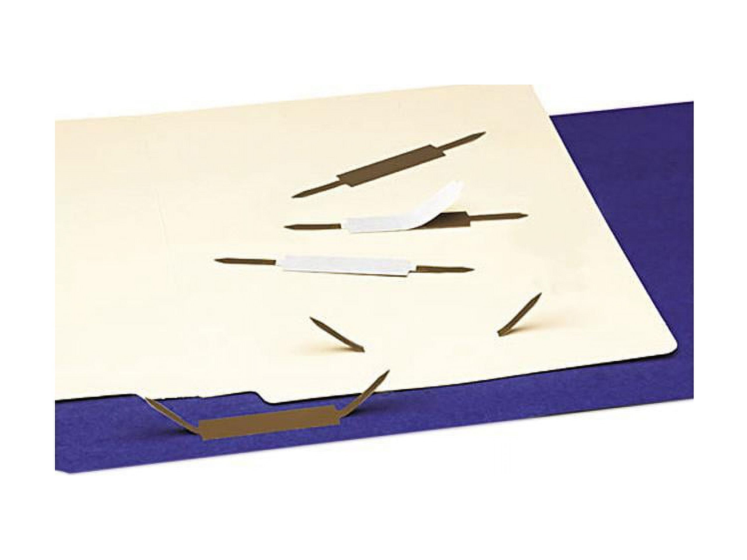 Smead 68210 Standard Adhesive Steel Paper File Fasteners, One Inch ...