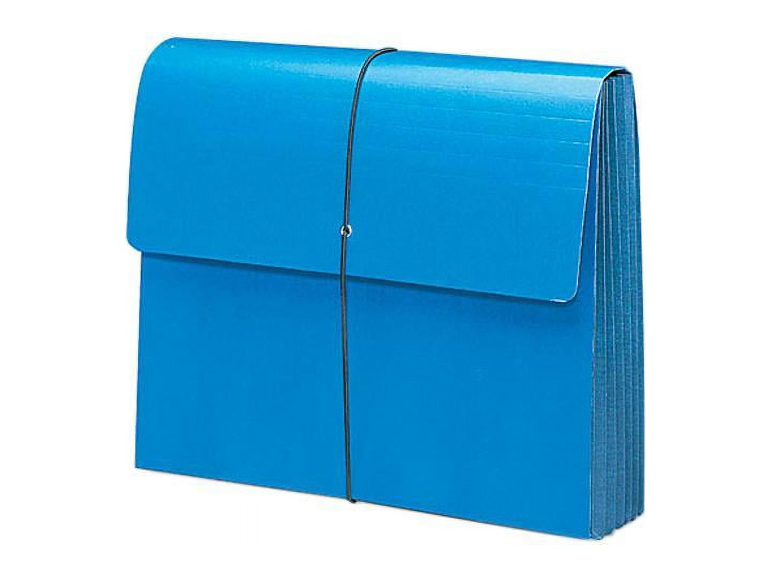 Smead 71122 Extra-Wide 5 1/4 Inch Expansion Wallets, 12 3/8 x 10, Navy ...