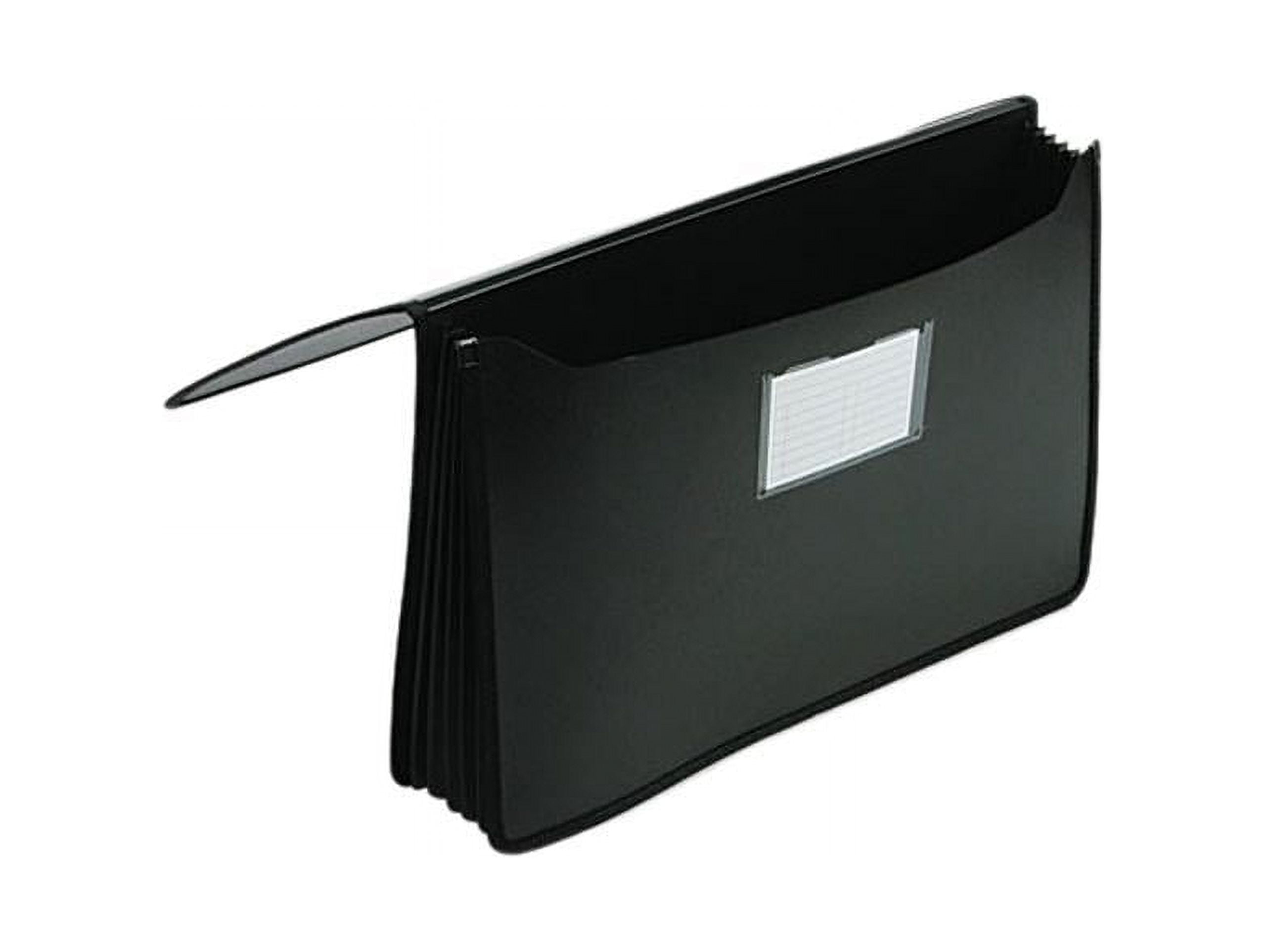 Smead 71510 Premium 5 1/4 Inch Expansion Wallets, Poly, Legal, Black ...