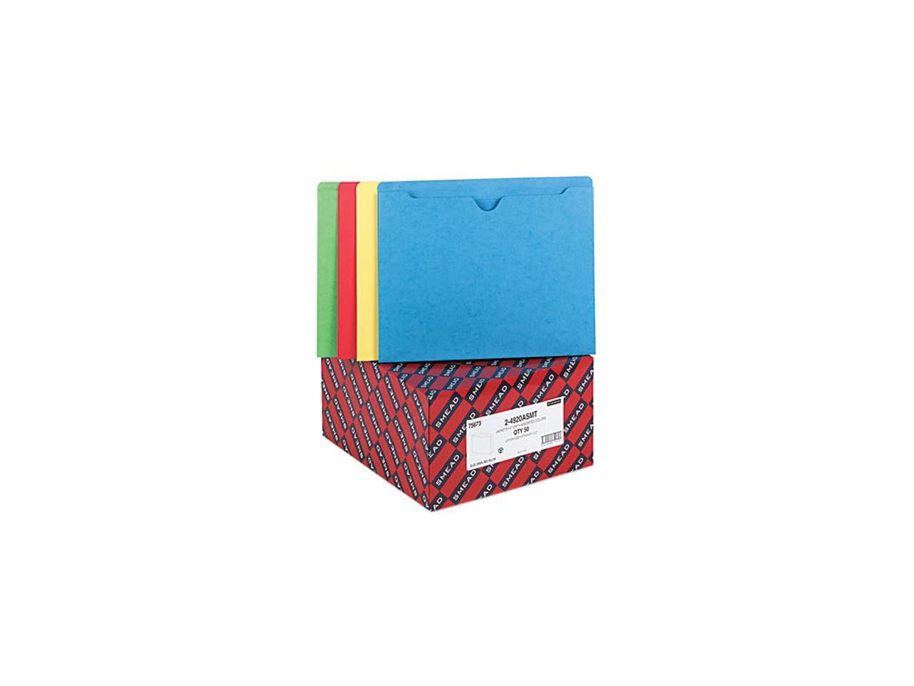 Smead 75673 File Jacket, Double-Ply Tab, Two Inch Expansion, Letter ...