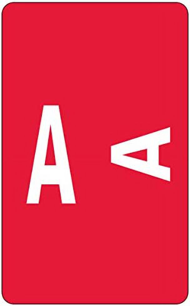Smead AlphaZ ACCS Color-Coded Alphabetic Label, A, Label Sheet, Red ...