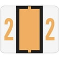 Smead BCCRN Bar-Style Color-Coded Numeric Label, 2, Label Roll, Light ...