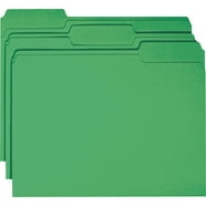 SchoolSmart Half-Cut File Folders, Manila, 100-Pack - Walmart.com