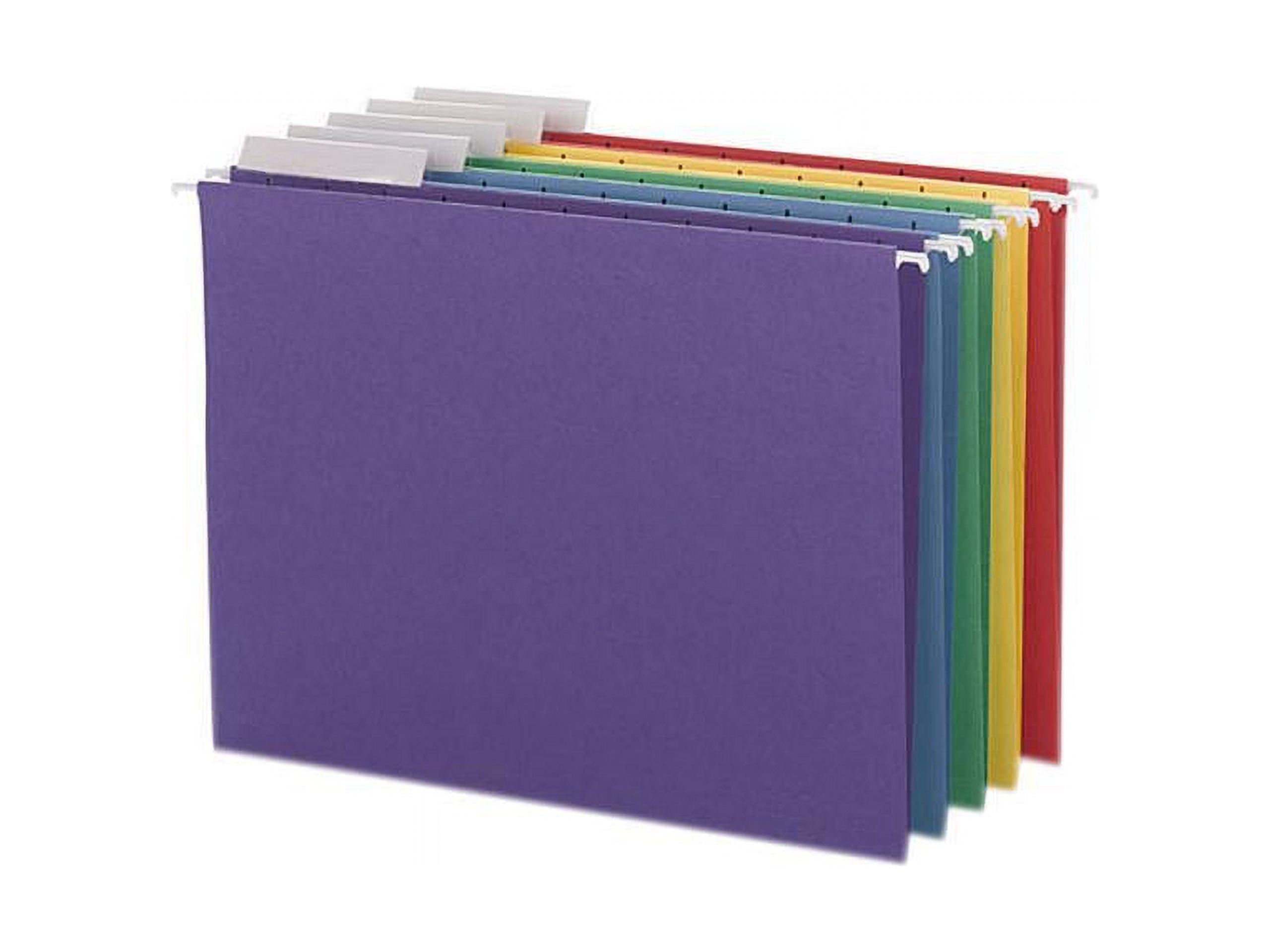 Smead Color Hanging Folders, Letter Size, Assorted Colors, 1/3-Cut Tabs ...