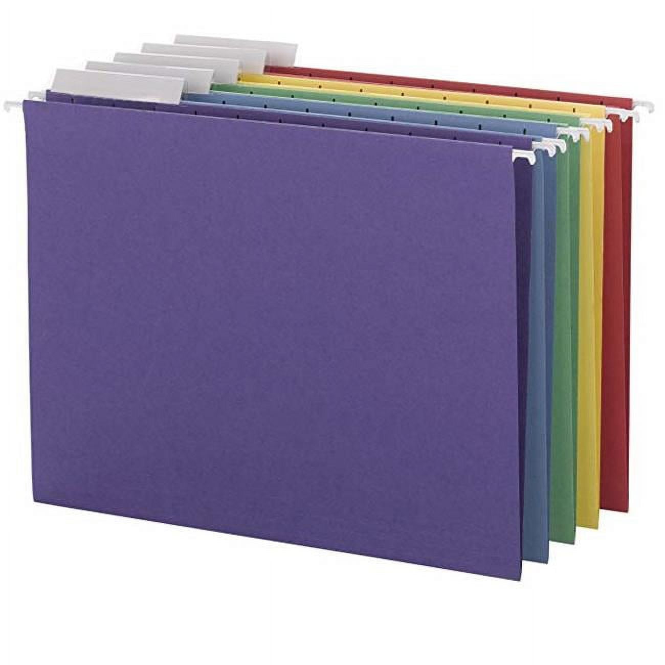 Smead Color Hanging Folders with 1/3 Cut Tabs, Letter Size, 1/3-Cut Tab ...
