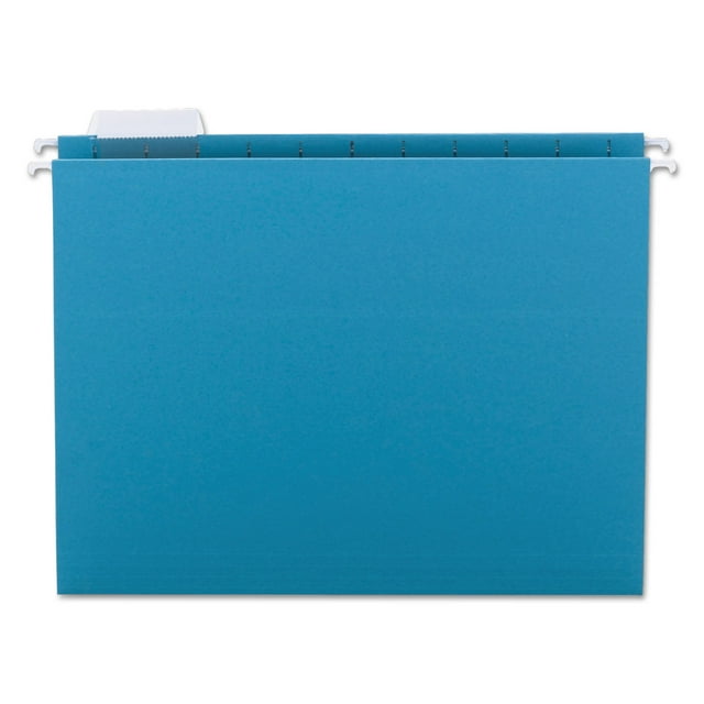 Smead Colored Hanging File Folders, Letter Size, 1/5-Cut Tab, Teal, 25 ...