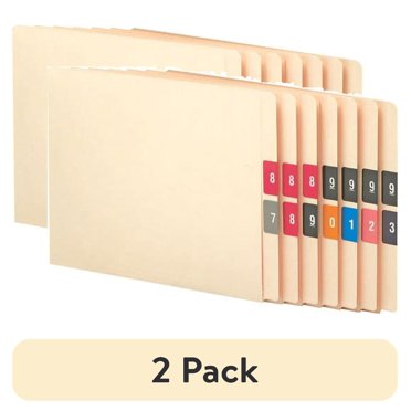 Smead BCCRN Bar-Style Color-Coded Numeric Label, 0-9, Label Roll ...