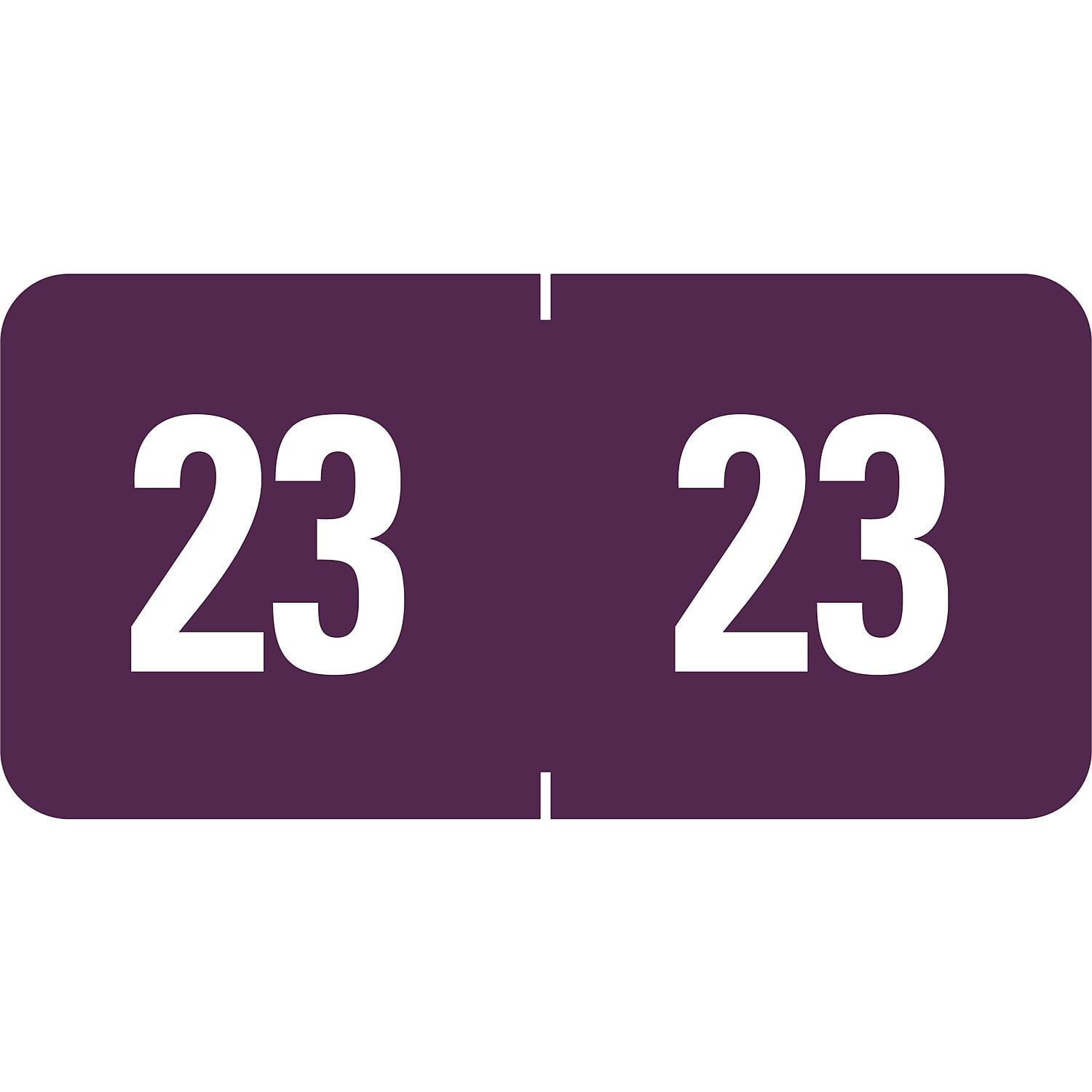 Smead ETS 2023 Color-Coded Year Label 0.5"H x 1"W White on Purple 25 ...